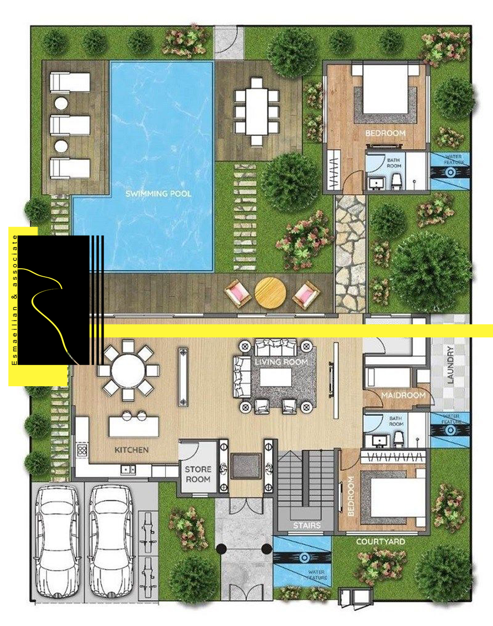 Pool layout – Khesht o Khorshid