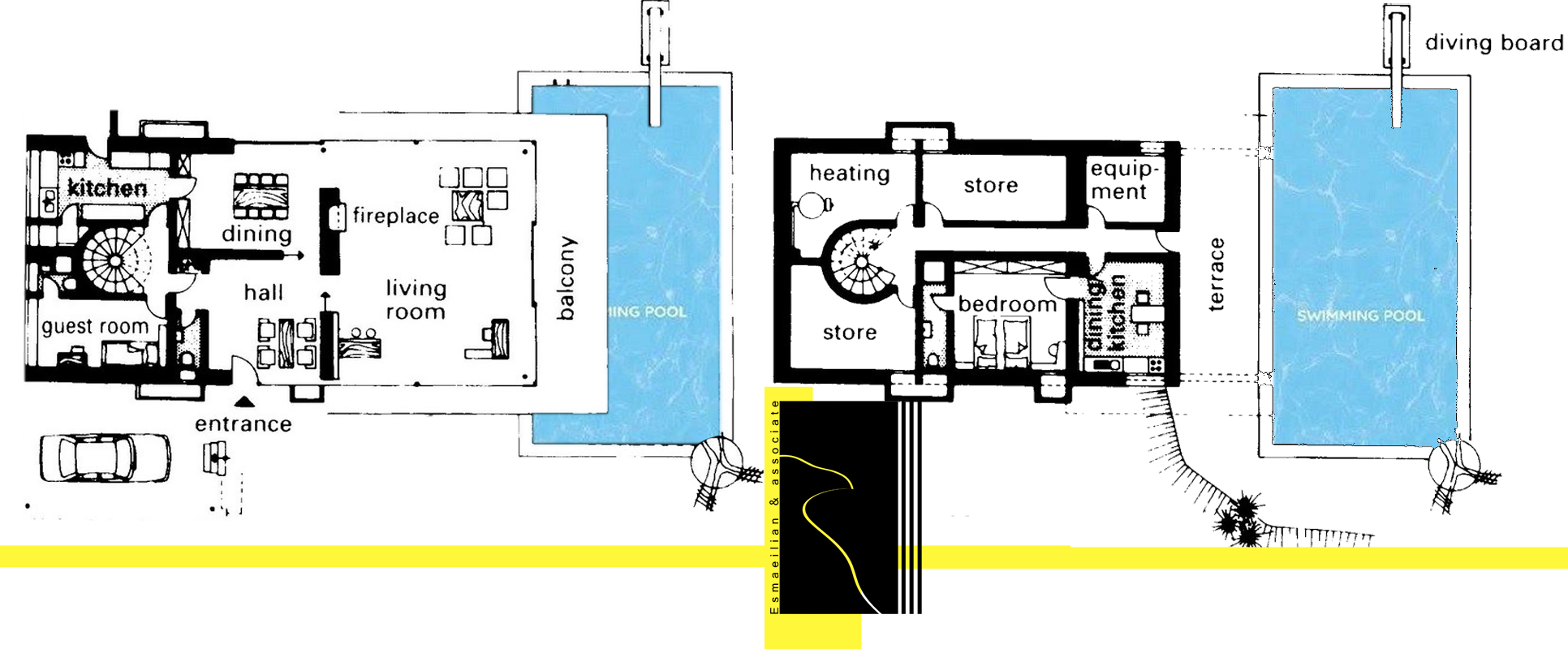 Pool layout – Khesht o Khorshid