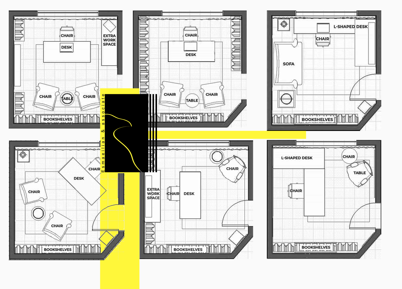 Work Room (Home Office) – Khesht o Khorshid